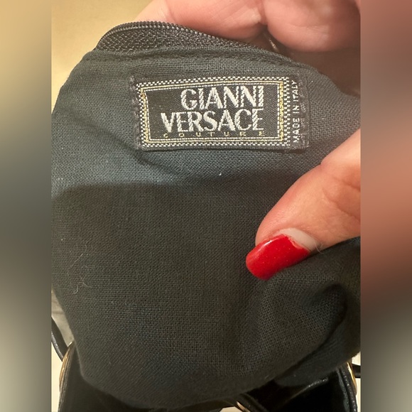 Versace | Bags | Gianni Versace Medusa Vintage Black Leather Small ...